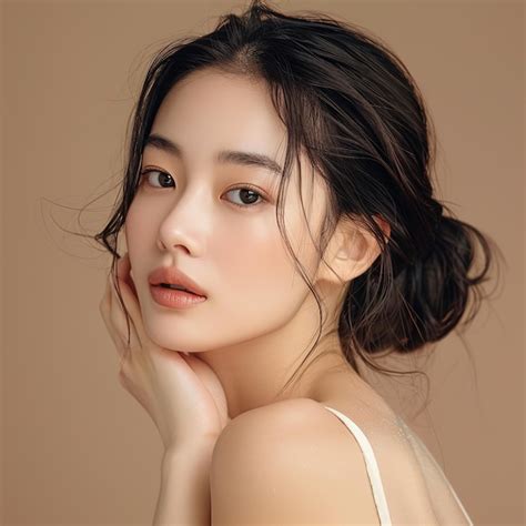 Clean Asian Model Premium Ai Generated Image