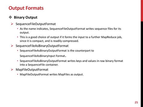 Ppt Distributed And Parallel Processing Technology Chapter7 Mapreduce Types And Formats