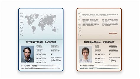 Passport Printable Layout