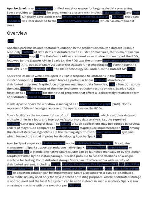 Sparkapache Pdf Apache Spark Parallel Computing