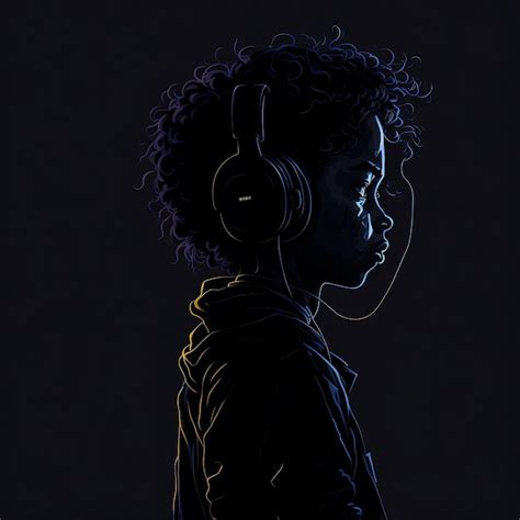 Garoto Sozinho Vetor Premium