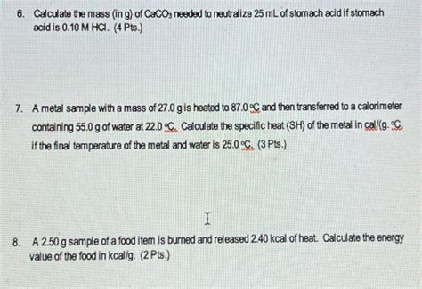 Solved Calculate The Density Of A Liquid Given The Chegg