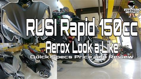 Rusi Rapid 150cc Quick Specs Price And Review Aerox Look A Like