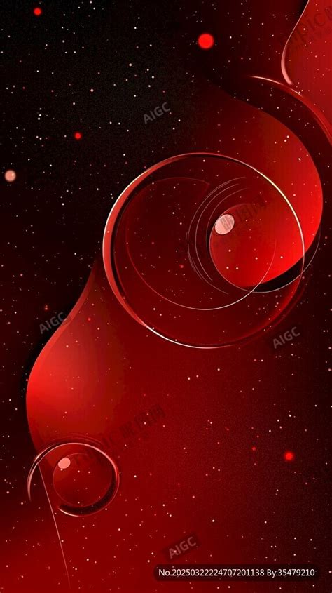 Ai创作图红色 宇宙 抽象 画 背景 图案 艺术 设计 壁纸 高清 桌面 手机 电脑 背景图 图形 视 创意 昵图网