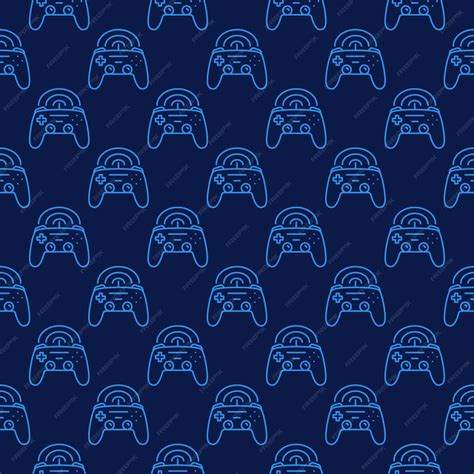 Premium Vector Wireless Videogame Controller Vector Joypad Blue