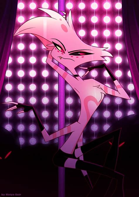 Hazbin Hotel Angel Dust With Gun Angel Dust Hazbin Hotel Pole