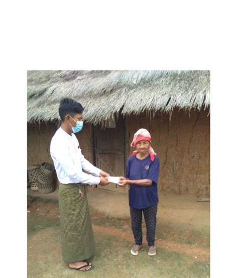 မိုင်းခတ်မြို့နယ်၌ ပုံမှန်ဝင်ငွေမရှိသည့် အိမ်ထောင်စု ၁၄၄ စုအား စတုတ္ထအကြိမ် ထောက်ပံ့ငွေများ