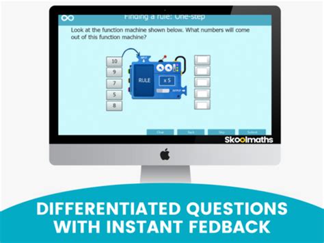 Algebra 1 Step Function Machines Year 6 Interactive Maths Lesson And