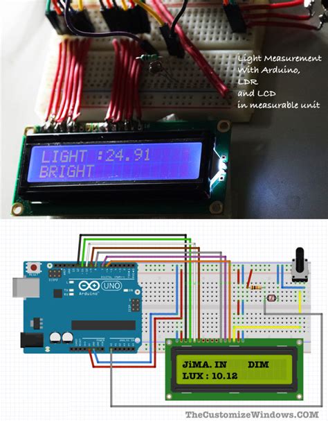Light Measurement With Arduino LDR And LCD