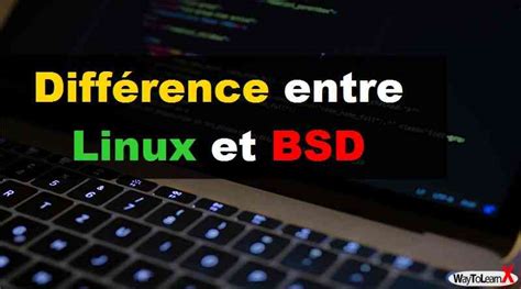 Différence entre Linux et BSD WayToLearnX