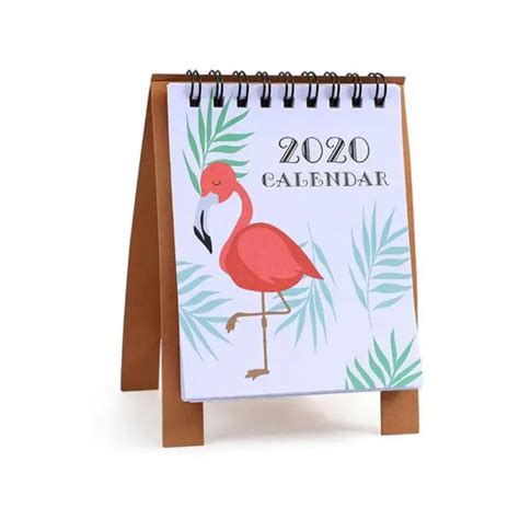 Год простой мультяшный мини календарь креативный Настольный вертикальный бумажный