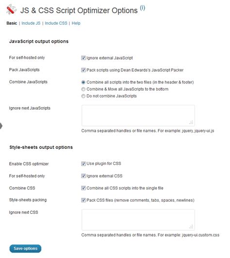 js css script optimizer et wp minify l Écho des plugins wp
