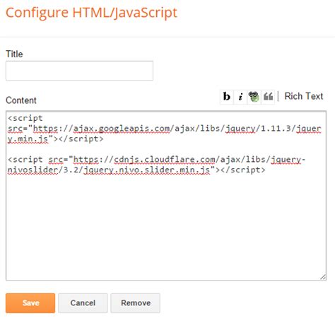 How To Add An Image Slider To Your Blogger Blog Nose Graze