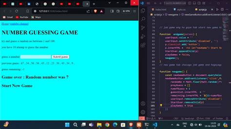 akash jain on linkedin just made an number guessing game