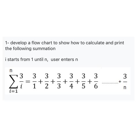 Solved 1 ﻿develop A Flow Chart To Show How To Calculate And
