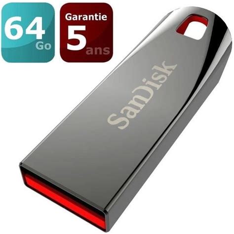 Sandisk Cl Usb Cruzer Force Gb Gris Cdiscount Informatique