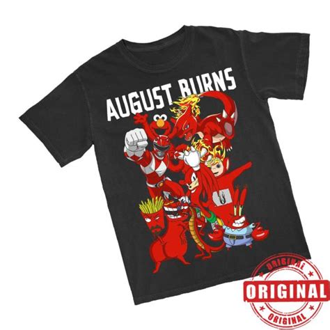 August Burns Red Tour Merch Store Shop Red Characters T Shirt Newest
