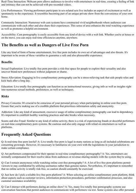 PPT Discovering The Excitements Of Live Free Porn A Guide To Webcam Home Entertainm