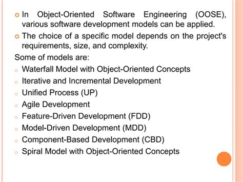 Conventional And Object Oriented Software Engineering Ppt