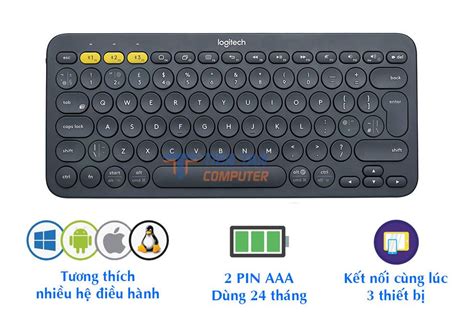 Bàn Phím Logitech K380 Bluetooth Chính Hãng Máy Tính Tiến Tân