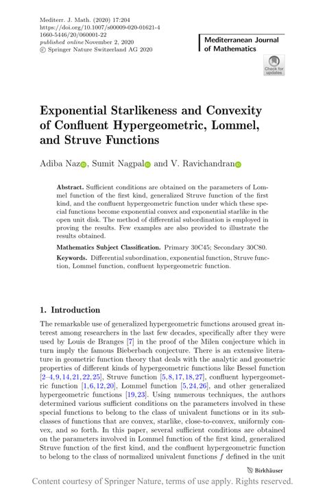 Exponential Starlikeness And Convexity Of Confluent Hypergeometric Lommel And Struve Functions
