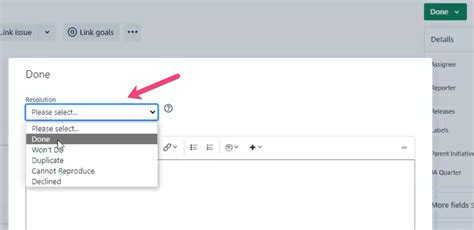 Setting The Accepted State In Jira Align Does Not Synchronize If There Is No Default Resolution