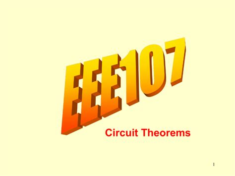 Circuittheorems