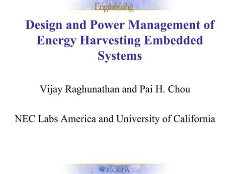 PPT Analysis Of Power Management In Embedded Systems PowerPoint Presentation ID