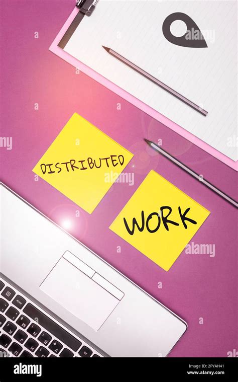 Writing Displaying Text Distributed Work Word Written On Practiced By Enterprises Using Network