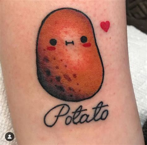 Pin By Hannah Blanton On Tattoos Potato Tattoo Tattoos Sorry Mom