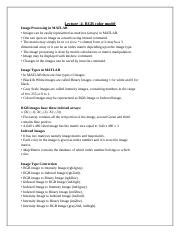 RGB Color Model Lab Docx Lecture RGB Color Model Image Processing In MATLAB Images Can