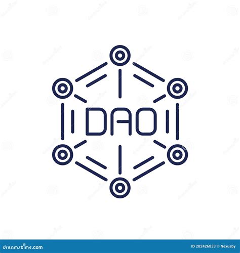 distributed autonomous organization concept 3d illustration stock