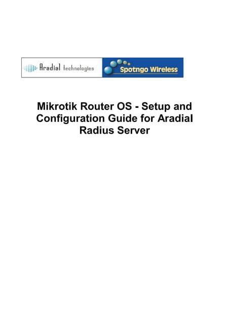 Mikrotik And Easy Hotspot As Hotspot Billing System Pdf