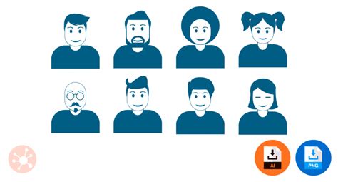 사람 일러스트 Png Ai 무료 다운로드 2023년 리틀딥