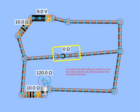 Parallel Circuit Flow Of Electrons