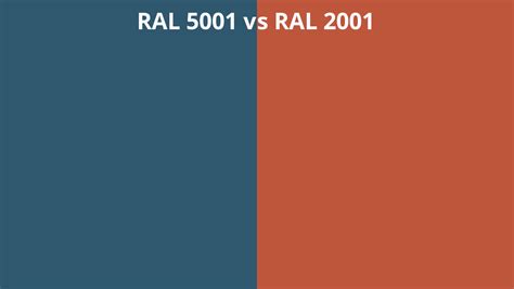 Ral 5001 Vs 2001 Ral Colour Chart Uk