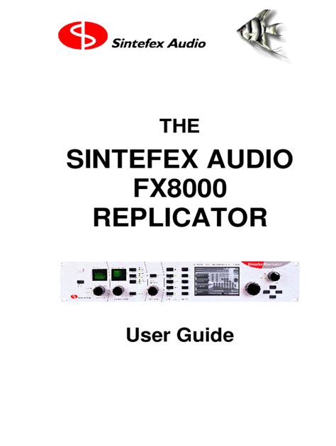 Fillable Online Fx8000 User Guide Version 3 Fax Email Print Pdffiller