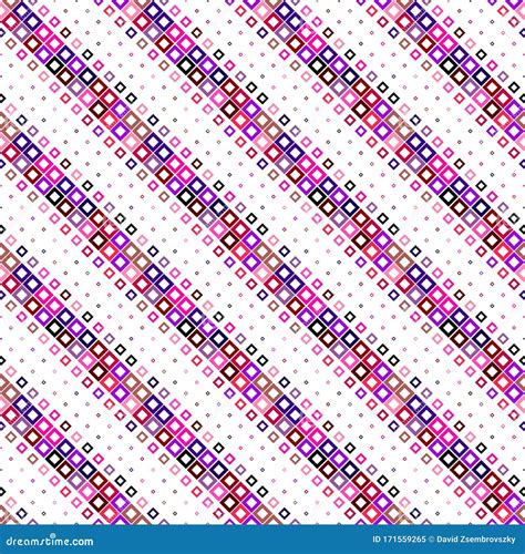 Seamless Colorful Diagonal Square Pattern Background Design Stock Vector Illustration Of