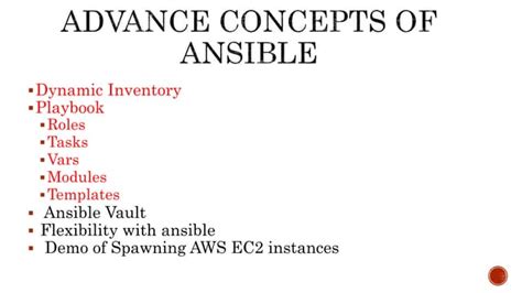 Advance Discussion On Ansible Rahul Inti Ppt