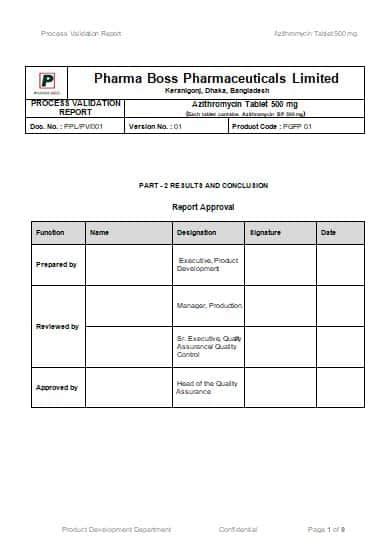 What Is Validation Report Pharma Boss