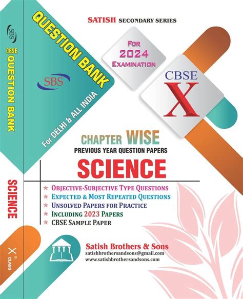 Buy Sbs Class 10 Science Question Bank For Delhi And All India Chapter Wise Pyq Papers With Nep