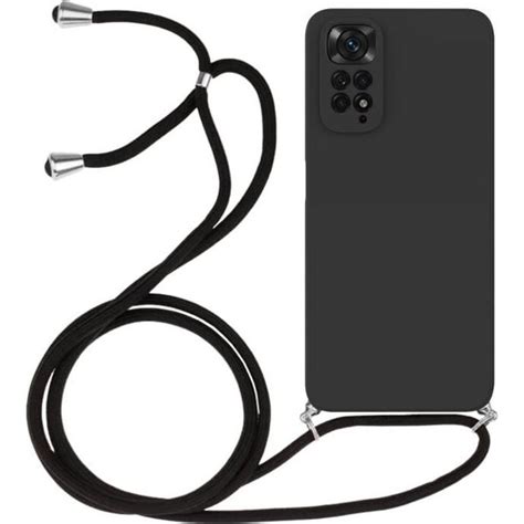 Coque De Protection E F Connection Redmi Note Silicone Souple Cordon Universel Noir