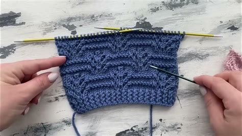 Красивый ажурный узор спицами для вязания джемперов и кардиганов Youtube