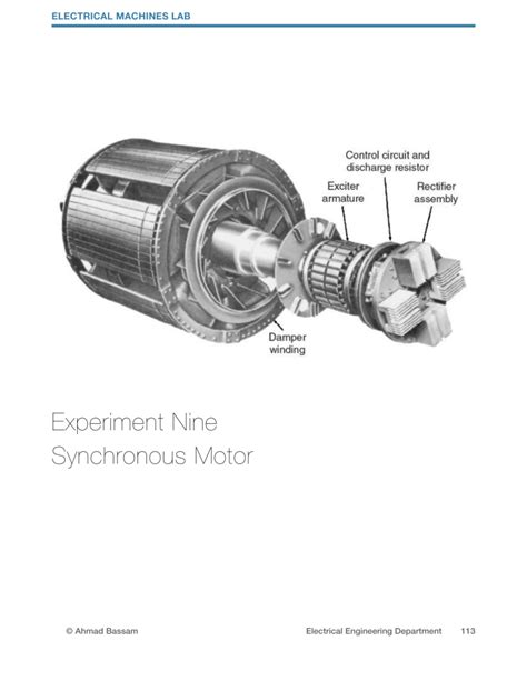 synchronous motor lab experiment guide