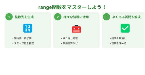 【range関数】pythonでrange関数使いこなしガイド！rangeの意味から具体的な使い方までを徹底解説！ デジマ研究｜watanabe