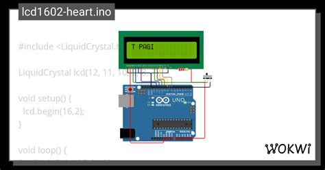 LED Tulisan Berjalan Wokwi ESP32 STM32 Arduino Simulator