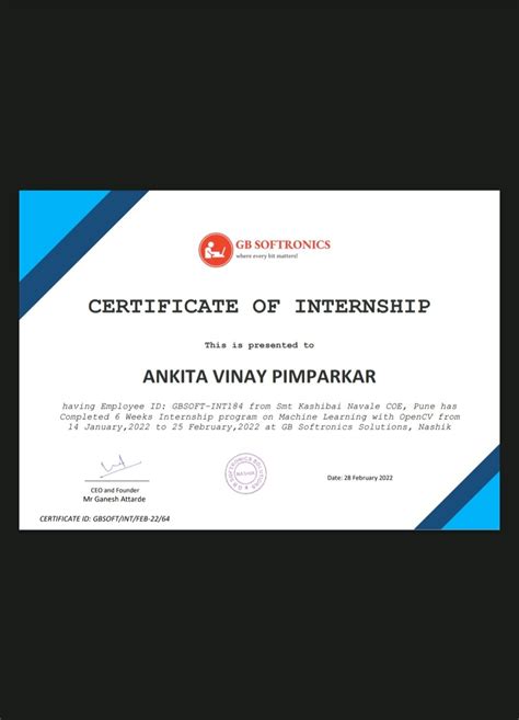 Ankita Pimparkar On Linkedin Internship Machinelearning Python Cv Latepost