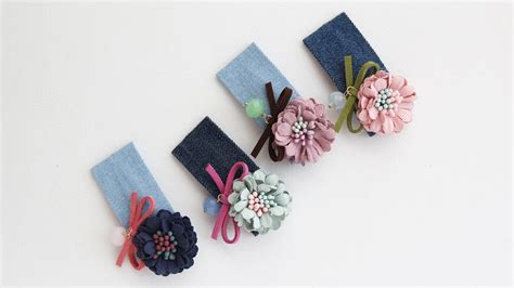 리본공예diy세트 칼라수술코사지 똑딱핀 만들기hairclip Tutorial Youtube