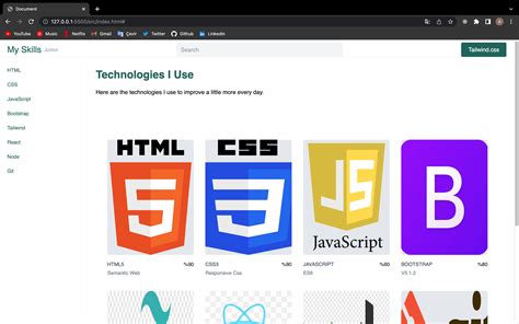 Github Ahmetucar1tailwind Css My Skills