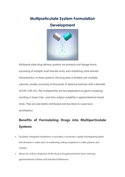 Ppt Multiparticulate System Formulation Development Powerpoint Presentation Id 11781039